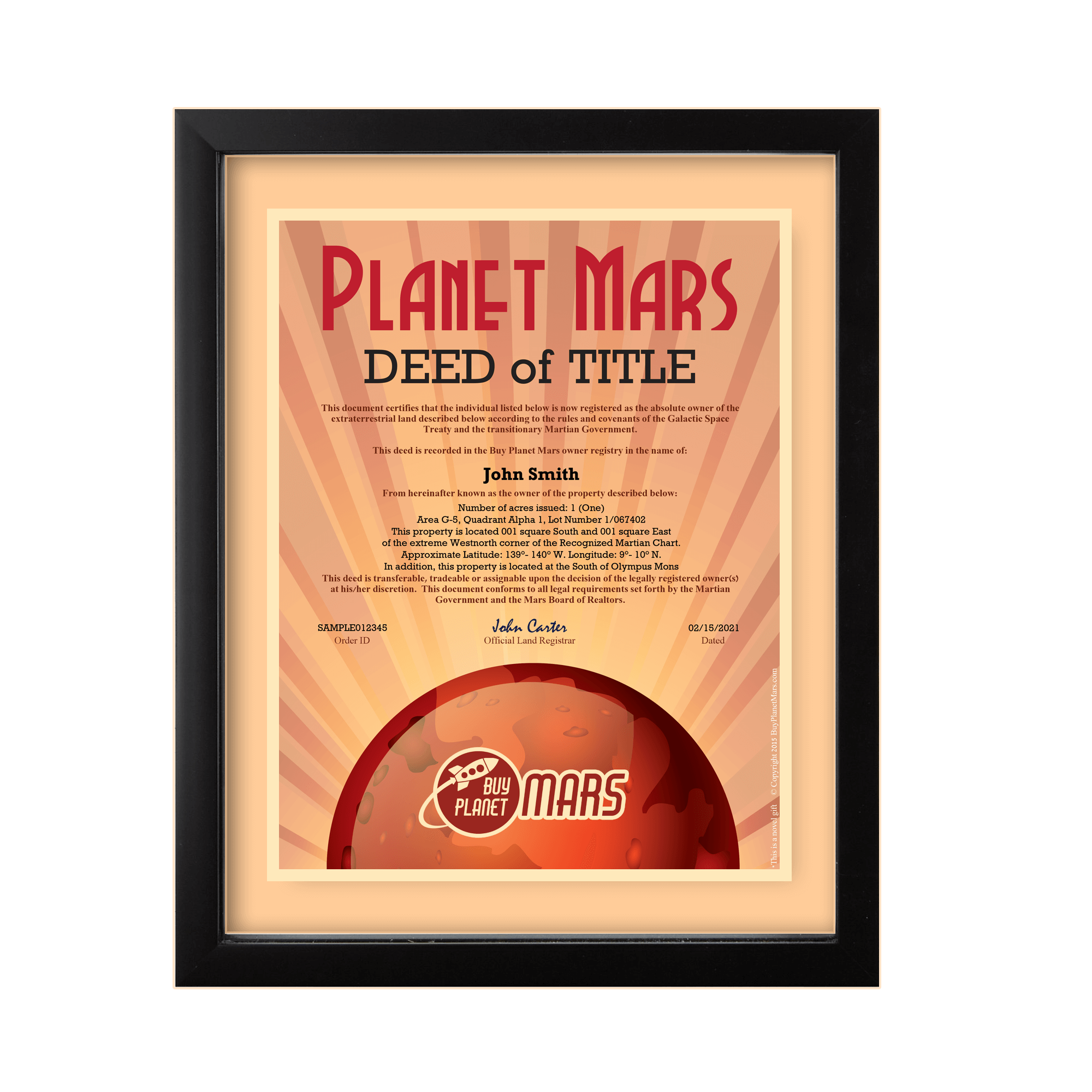 About - Buy Planet Mars